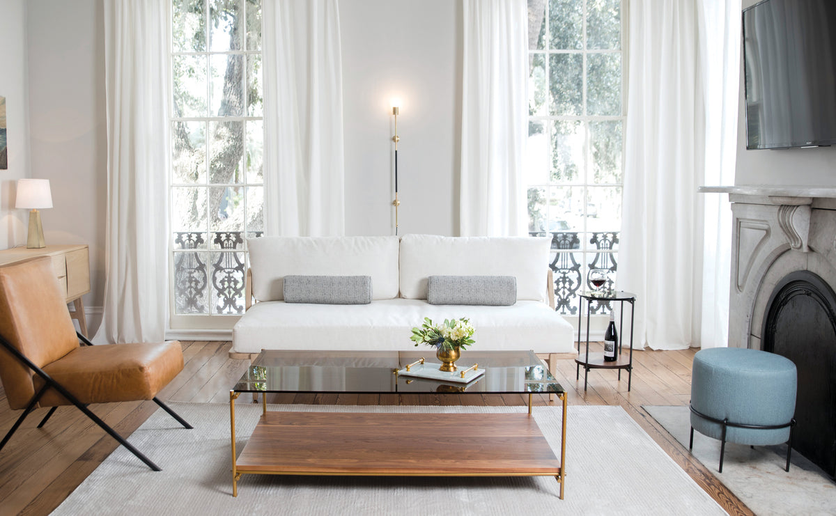 ROUND OTTOMAN – Clive Daniel Home