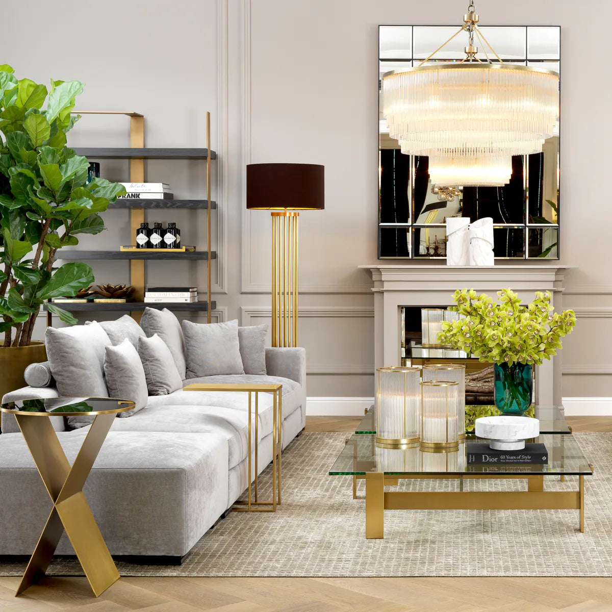 GOLD SIDE TABLE – Clive Daniel Home