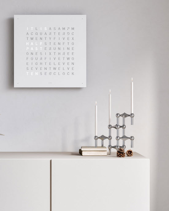 CLASSIC WHITE PEPPER QLOCK – Clive Daniel Home